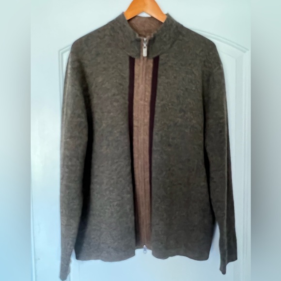 Alfani | Sweaters | Alfani Zip Front Merino Wool Sweater | Poshmark